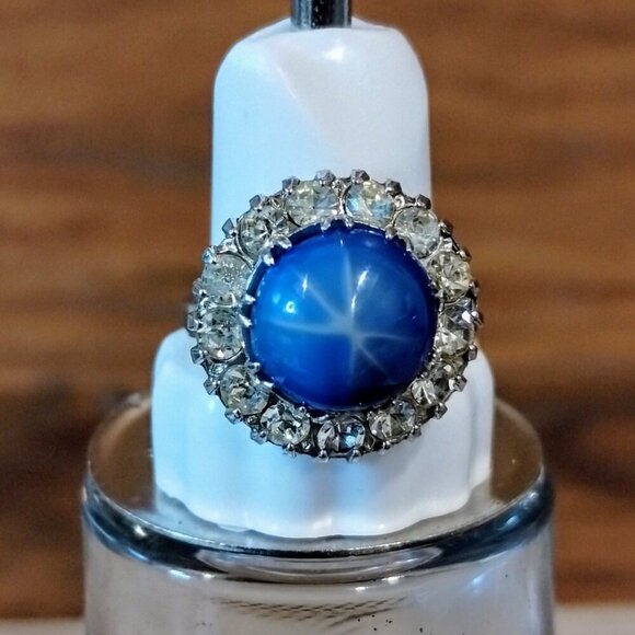 Uncas | Jewelry | Vintage Uncas Blue Star Sapphire Ring K Gf Gold ...